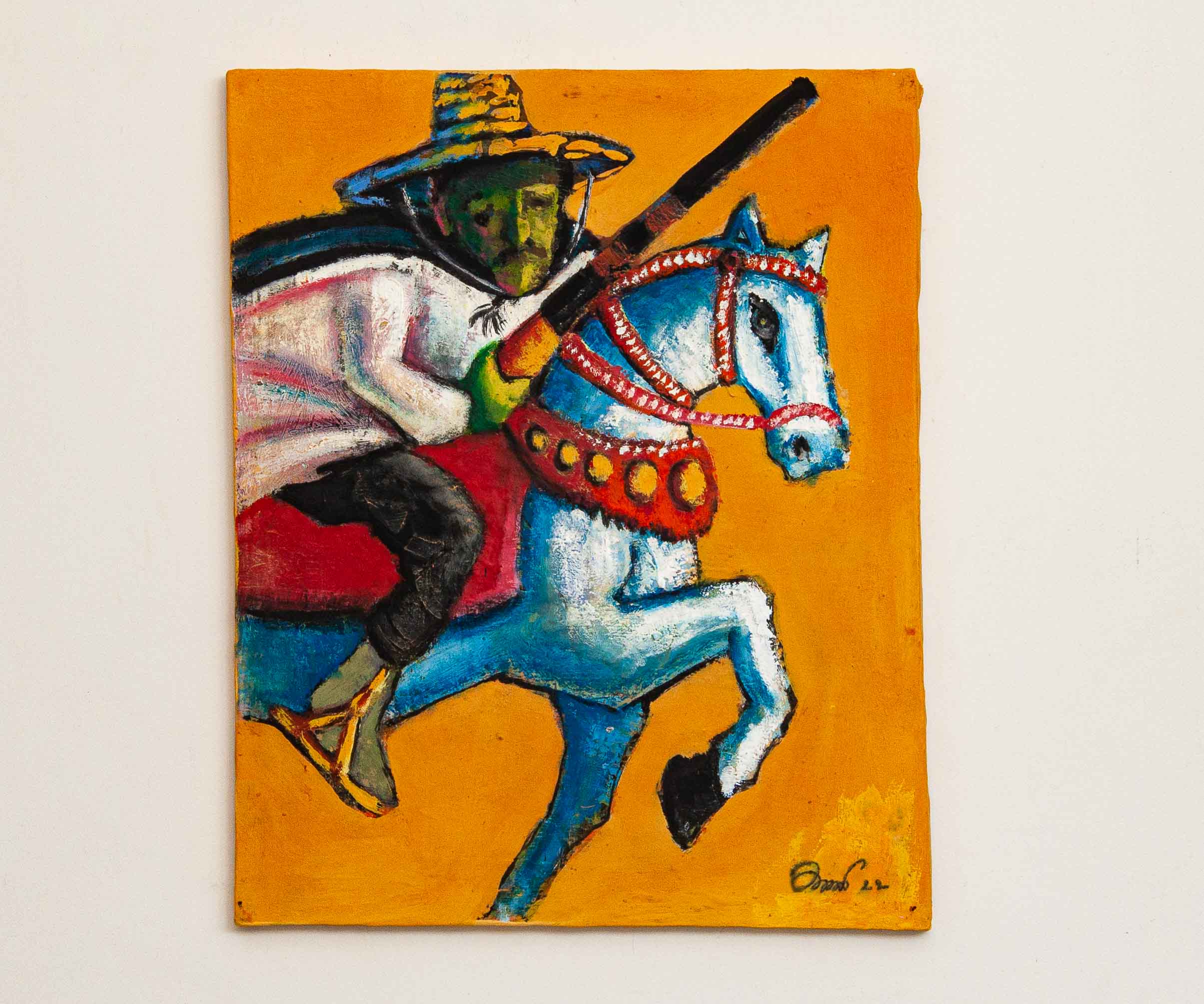 Portrait de fantasia cavalier, Omar Rahmani | Elwani